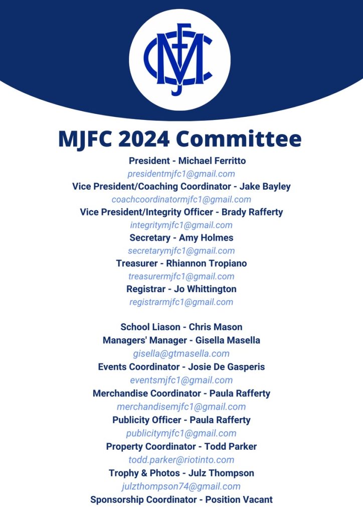 Contact - Mazenod Junior Football Club